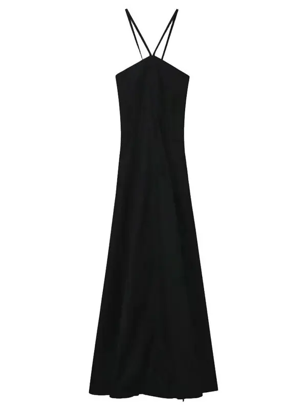 Our Legacy Crossover Strappy Maxi Dress - Black