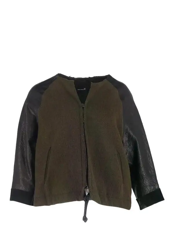 ISABEL MARANT VINTAGE Vintage Zipped Leather Jacket - Green