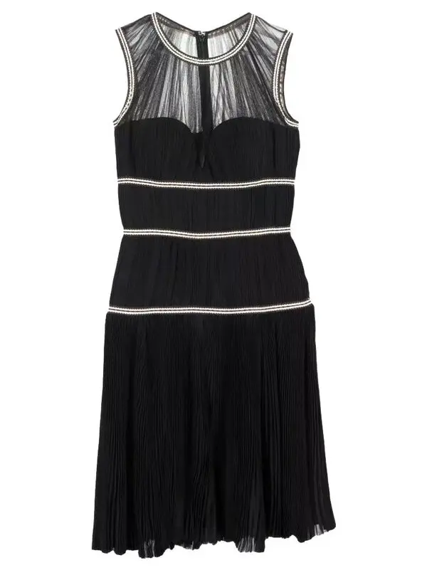 Alexander McQueen A-line Sleeveless Dress - Black