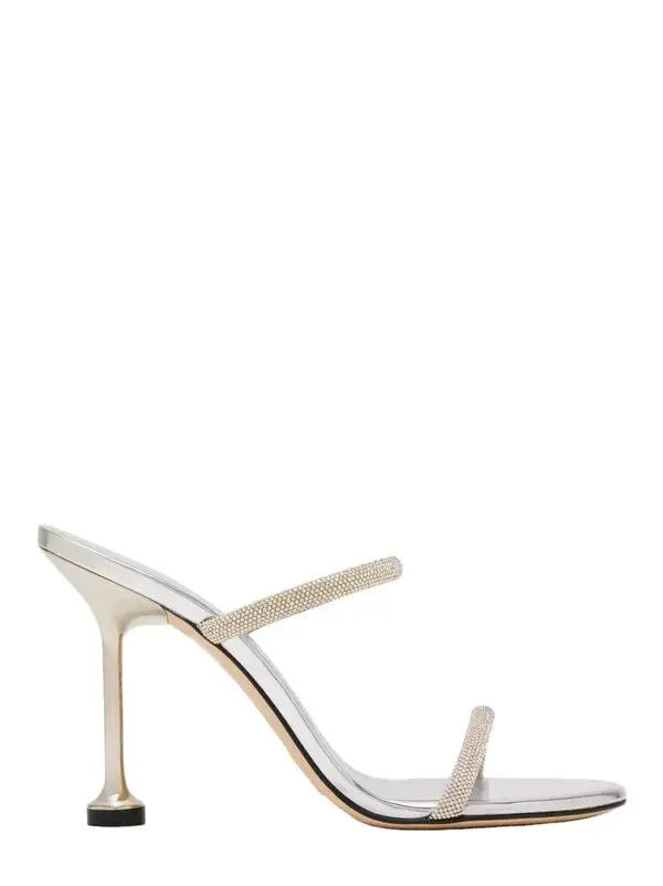 STUART WEITZMAN Crystal-embellished Stiletto Sandals - Silver