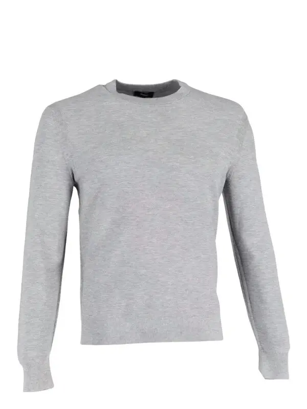 Theory Crew-neck Cotton T-shirt - Grey