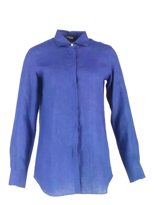 Loro Piana Linen Long-sleeve Shirt - Blue