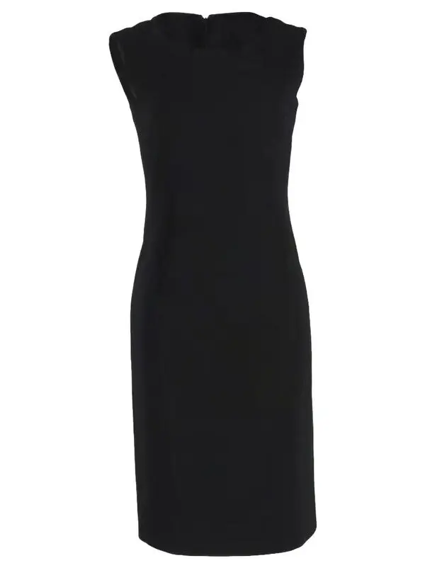 Max Mara Sleeveless Shift Midi Dress - Black