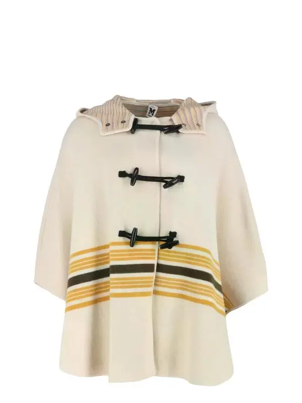 Missoni Striped Hooded Cape - Neutrals