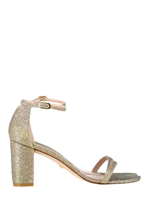 STUART WEITZMAN Amelina Block-heel Sandals - Gold