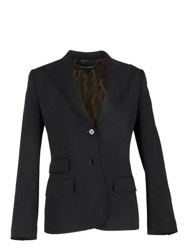 Dolce & Gabbana Turlington Peak-lapels Blazer - Black