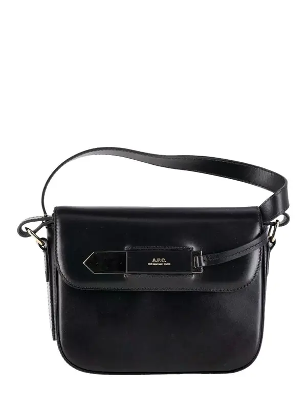 A.p.c. Small Charlotte Leather Shoulder Bag - Black