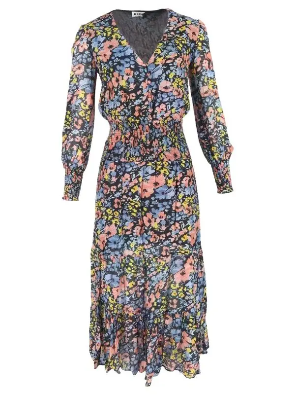 Rixo Floral-print Maxi Dress - Black