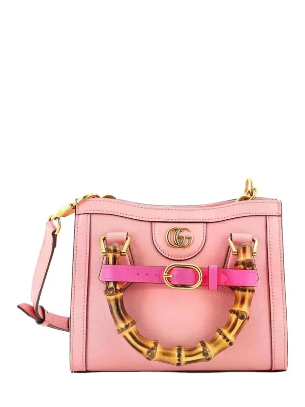 Gucci Diana Mini Bamboo Handle Tote - Pink