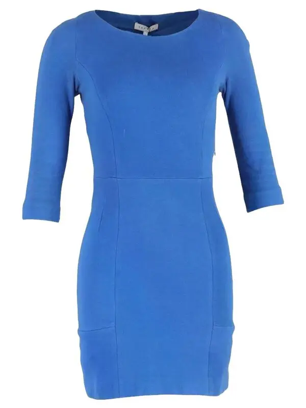 Sandro Crew-neck Mini Dress - Blue