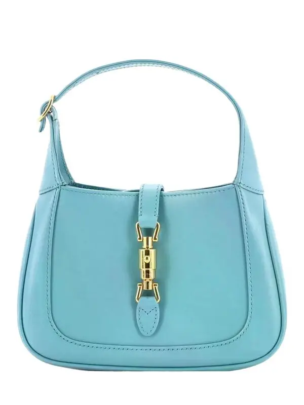 Gucci Jackie 1961 Leather Mini Hobo Bag - Blue