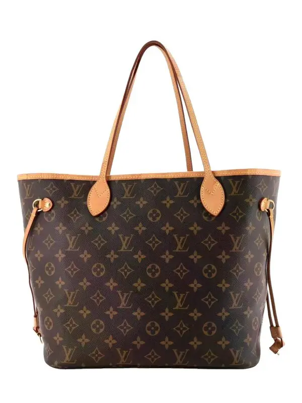 LOUIS VUITTON Neverfull Mm Monogram Canvas Tote Bag - Brown