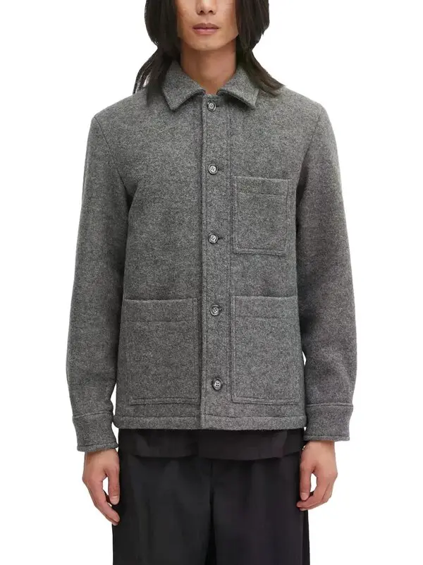A.p.c. Button-fastening Shirt Jacket - Grey