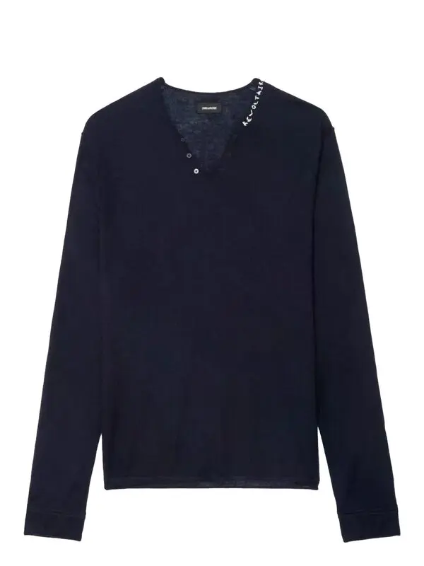 Zadig&Voltaire Monastir Long-sleeve Sweater - Blue