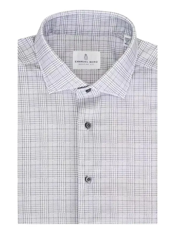 EMANUEL BERG Check-pattern Shirt - Grey
