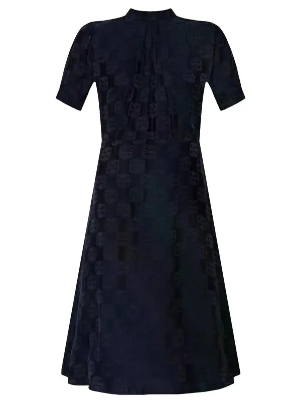 Givenchy 4g Jacquard Halterneck Dress - Blue