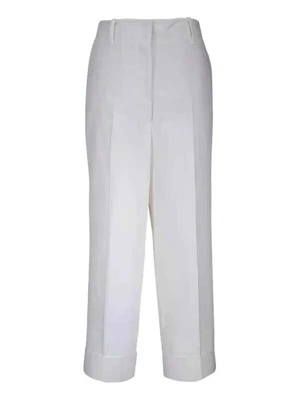 Akris Cuffed Trousers - White