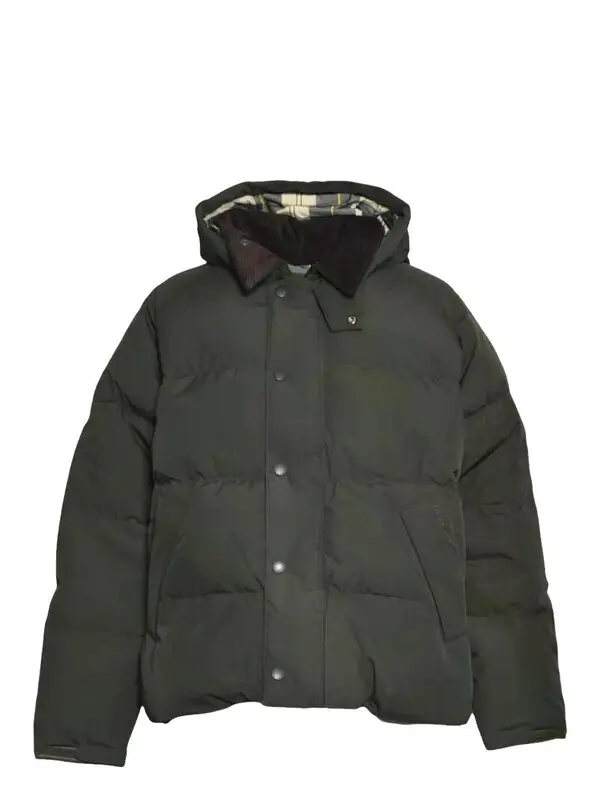 Barbour Corduroy-collar Padded Jacket - Green