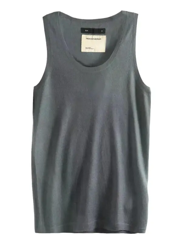 Frenckenberger Round-neck Tank Top - Grey