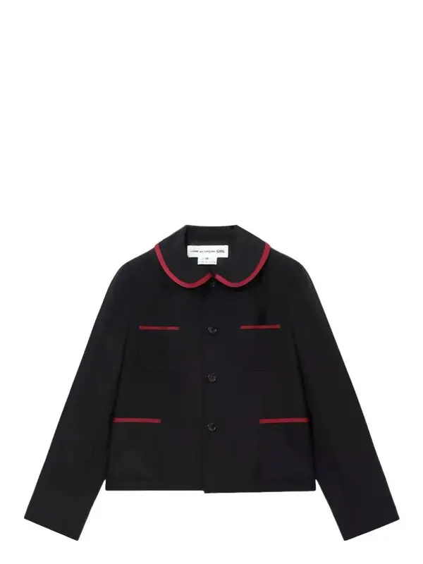 Comme Des Garçons Peter Pan Collar Pocket Jacket - Black