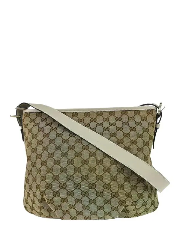 Gucci 1990-2000s Gg Canvas Shoulder Bag - Brown