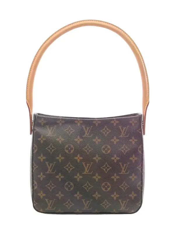 LOUIS VUITTON 2003 Monogram Looping Mm Shoulder Bag - Brown