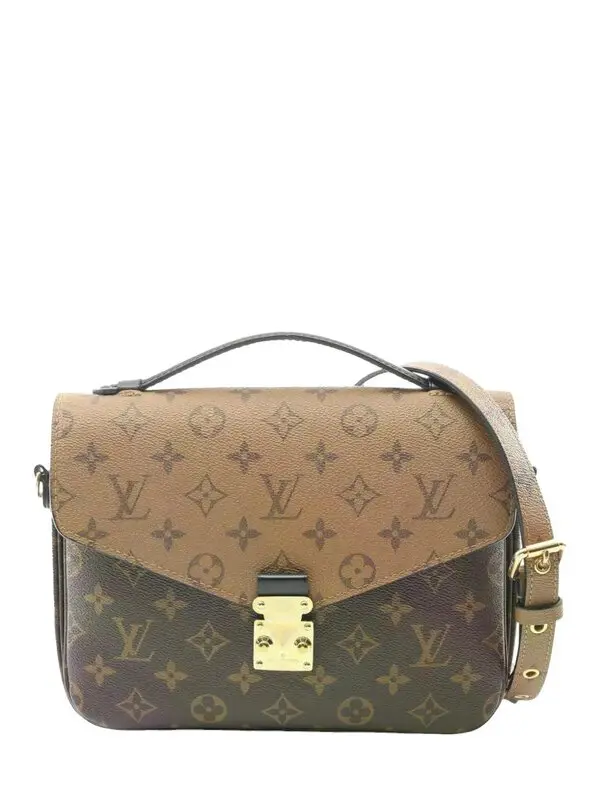 LOUIS VUITTON 2021-2025 Monogram Reverse Pochette Metis - Brown