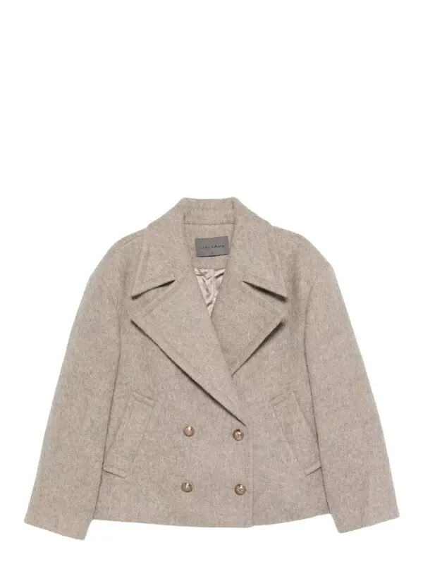LIBERADD Double-breasted Jacket - Neutrals