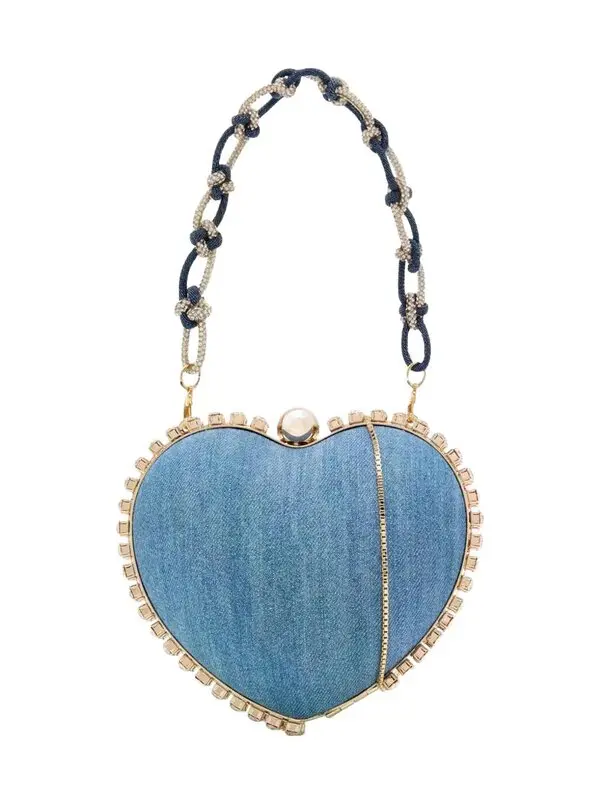 Rosantica Cupido Rhinestone Handbag - Blue