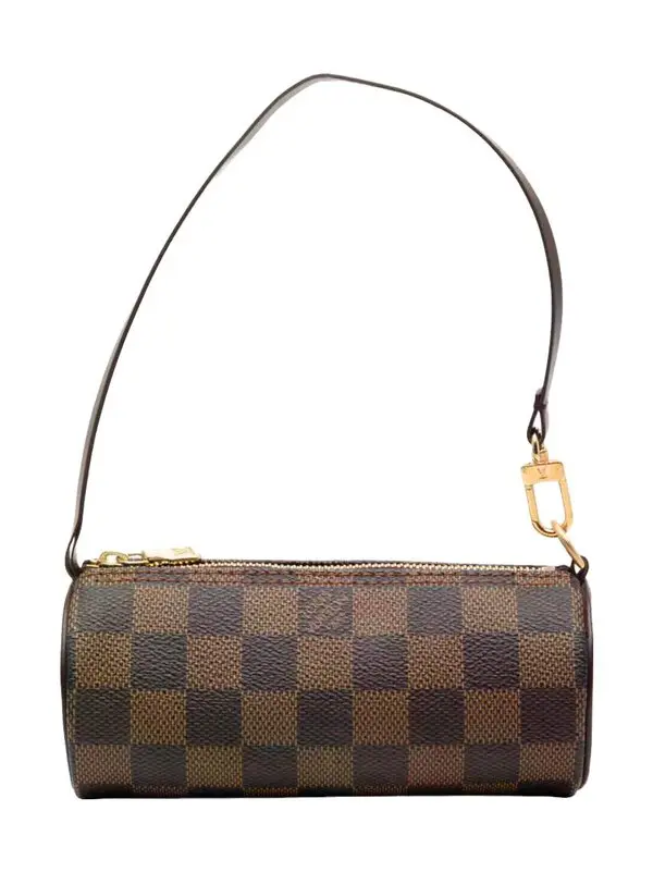 LOUIS VUITTON Damier Ebene Papillon Pochette - Brown