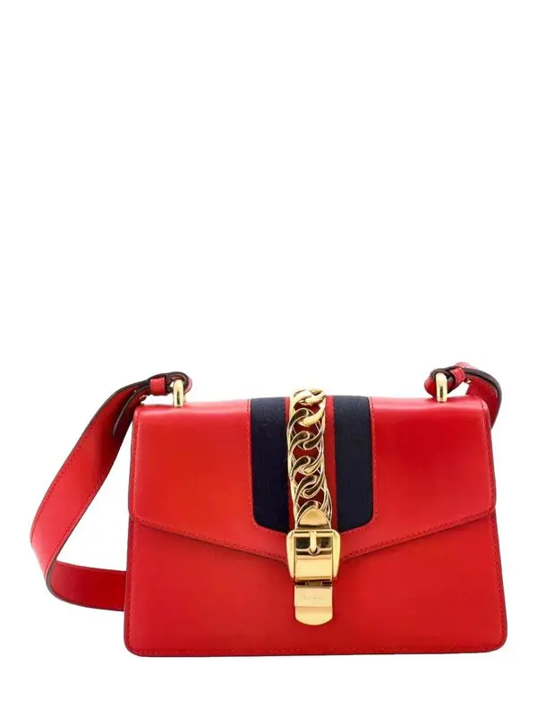 Gucci Sylvie Small Shoulder Bag - Red