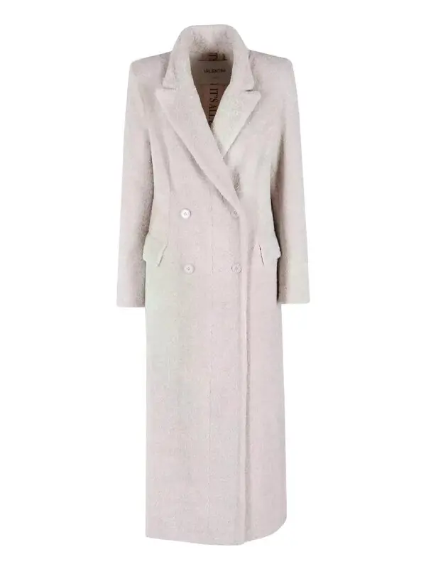 VALENTINI 1972 Double-breasted Faux-fur Coat - Neutrals