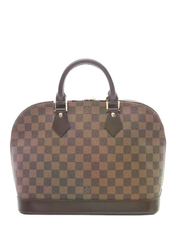 LOUIS VUITTON 2004 Damier Ebene Alma Pm Handbag - Brown