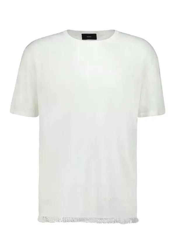 Alanui Fringed-hem T-shirt - White