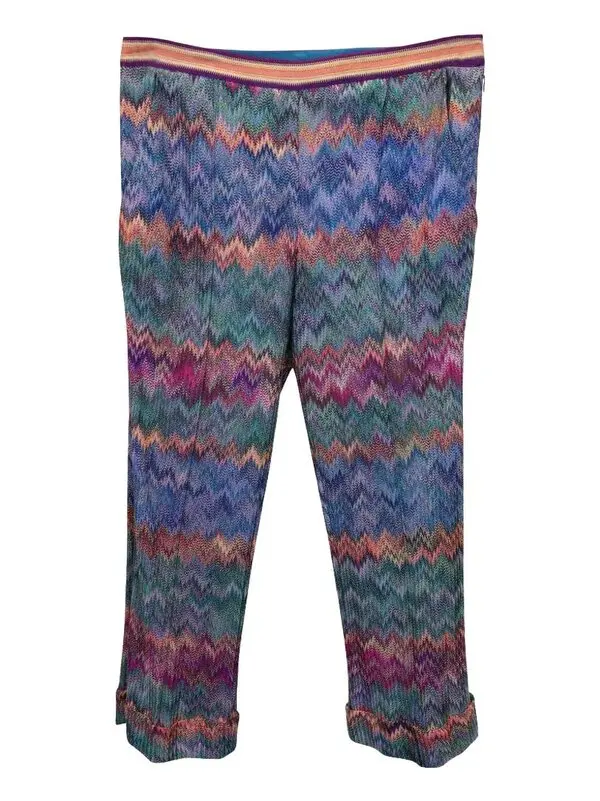 Missoni Zigzag Woven Trousers - Blue