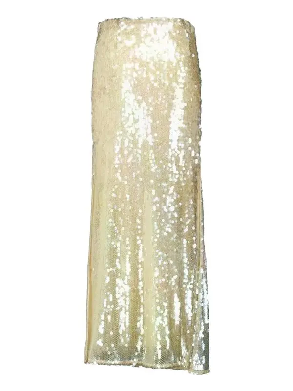 Altuzarra Linnie Sequin Midi Skirt - Neutrals