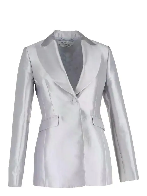 Gabriela Hearst Serge Silk Blazer - Grey