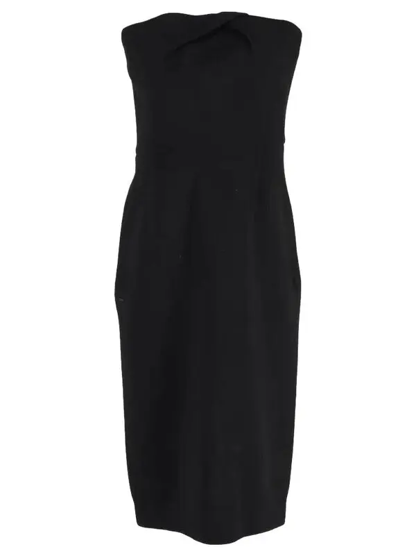 Roland Mouret Strapless Midi Dress - Black