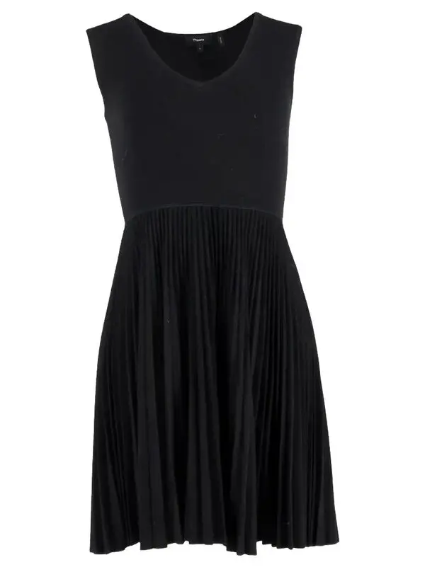Theory Pleated Dress - Black