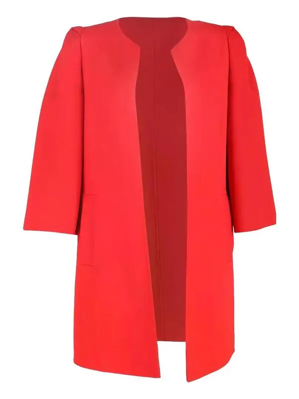 Akris Double-face Puff-shoulder Coat - Red
