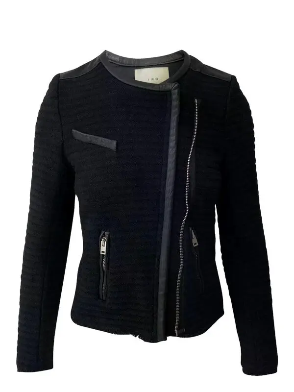 IRO PARIS Wool-leather Jacket - Black