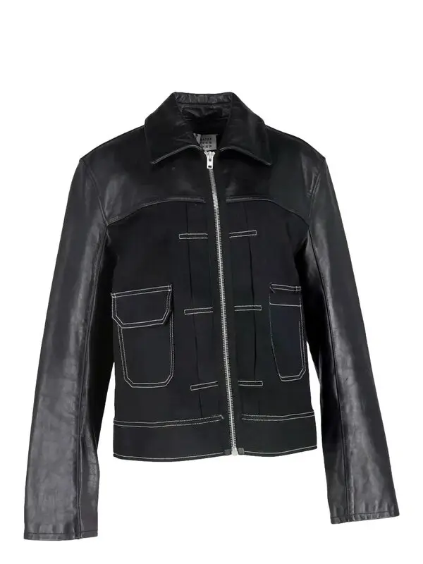 Maison Martin Margiela Zip-up Panelled Jacket - Black