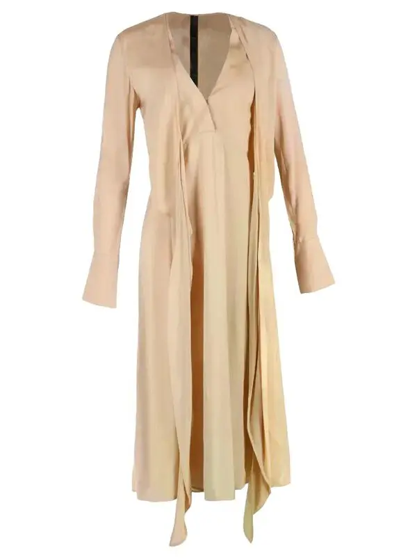 PETAR PETROV Dedra Tie-detail Maxi Dress - Neutrals