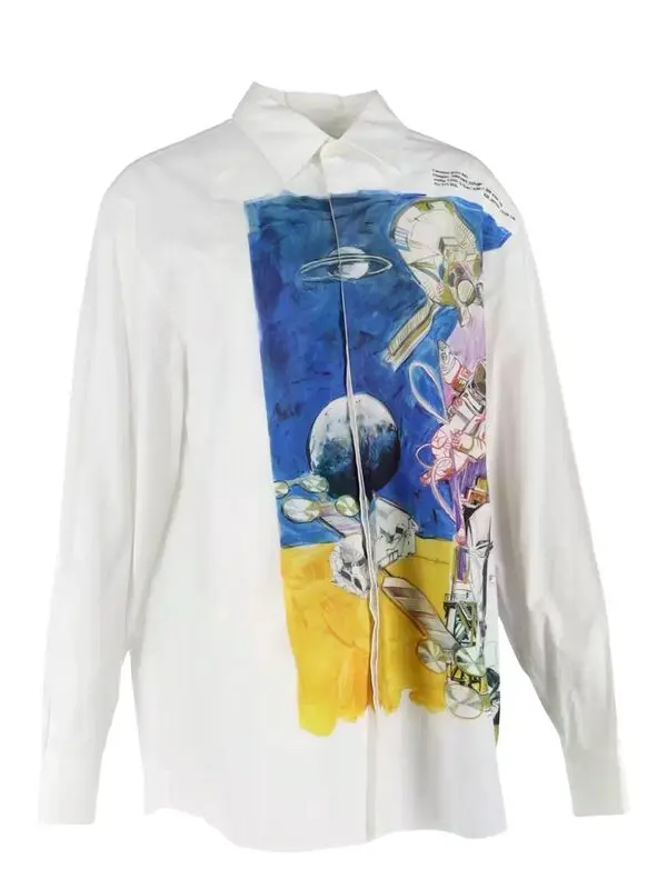Valentino Garavani Printed Button-up Shirt - White