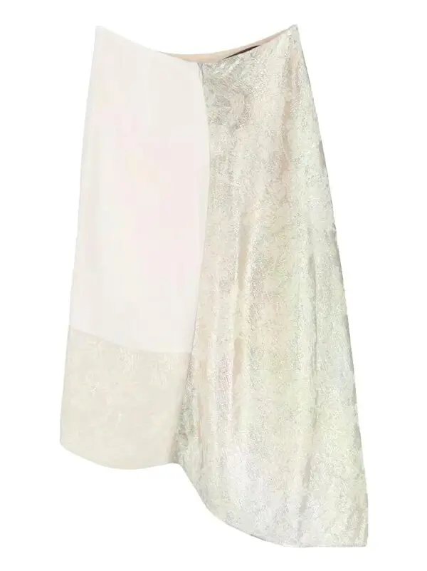 Stella McCartney Patchwork Midi Skirt - Neutrals