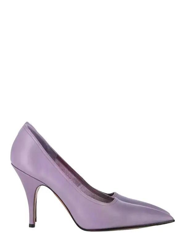 Victoria Beckham Pointed-toe Leather Pumps - Purple