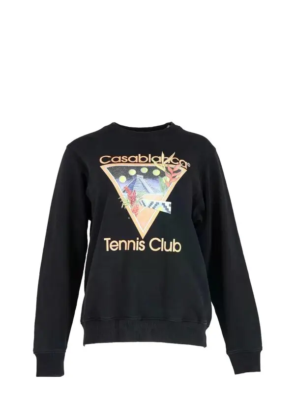 Casablanca Tennis Club Sweatshirt - Black