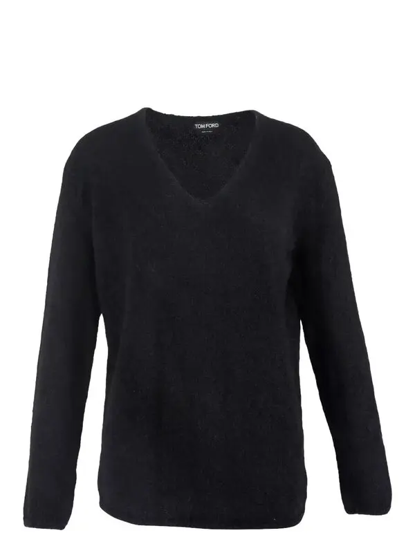 TOM FORD V-neck Wool Sweater - Black
