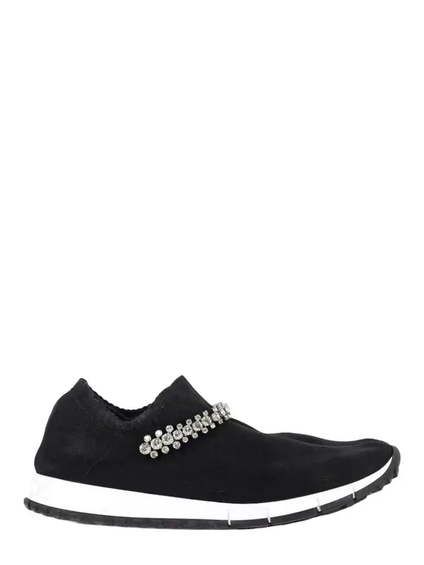 JIMMY CHOO Verona Embellishment Slip-on Sneakers - Black