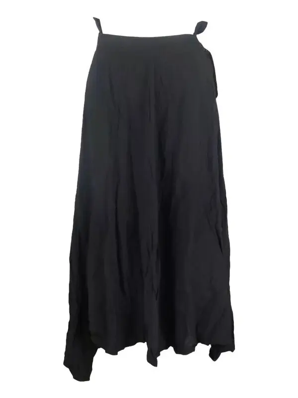 Yohji Yamamoto Belted Midi Skirt - Black